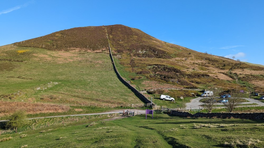 Moel Famau Circular Walk from Cilcain Viewpoint Carpark – NEARLY UPHILL ...