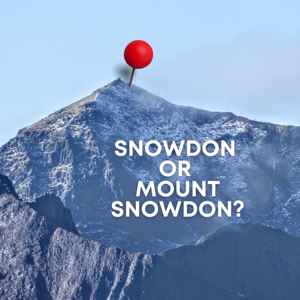Snowdon vs. Mount Snowdon